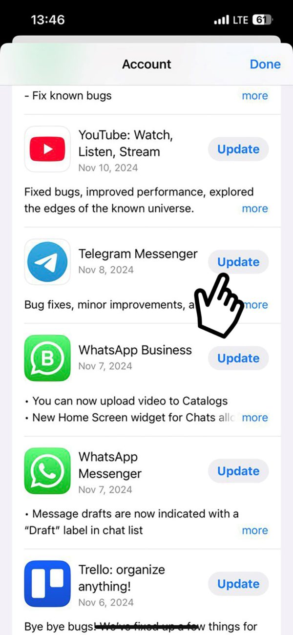 آموزش بروزرسانی تلگرام در اندروید، آیفون و کامپیوتر | راهنمالند